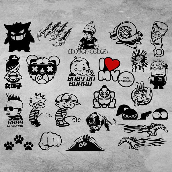 Car Decal Svg - Etsy