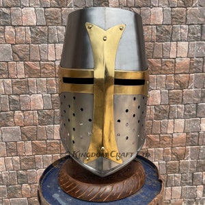 Medieval Crusader Templar Warrior Helmet Great Templar Helm With Free ...