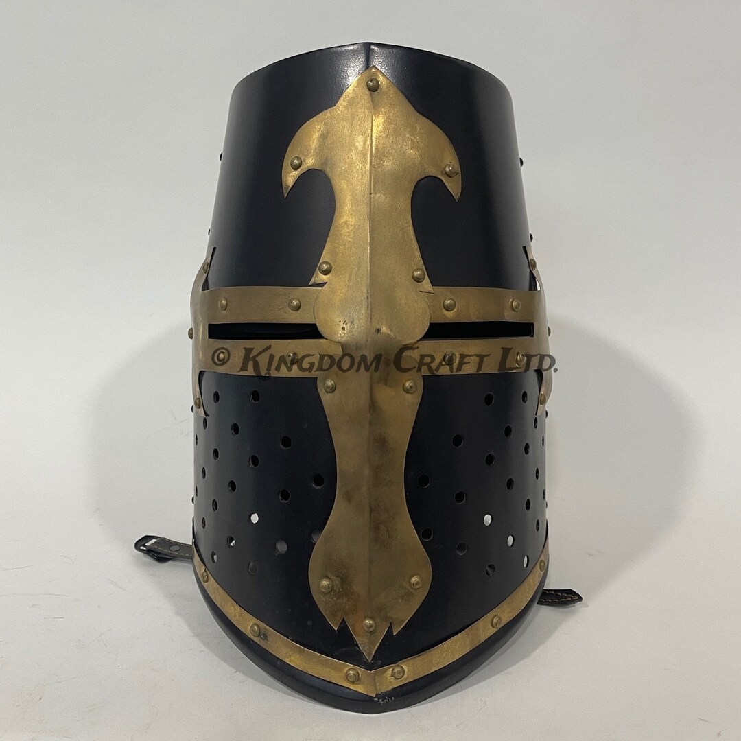 Templar Crusader Knight Helmet Templar Helmet Gift for Him - Etsy
