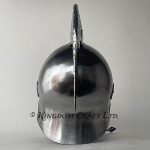 Greek Helmet Silver Finish Greek Spartan Helmet Larp Helmet Gift for ...
