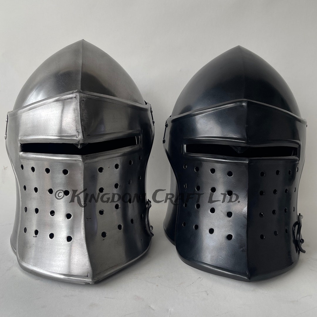 Medieval Barbute Helmet Role Play Knight Wearable Helmet Mens Gift ...