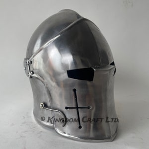 Medieval Barbute Knight Helmet Fully Functional Gift for Him - Etsy