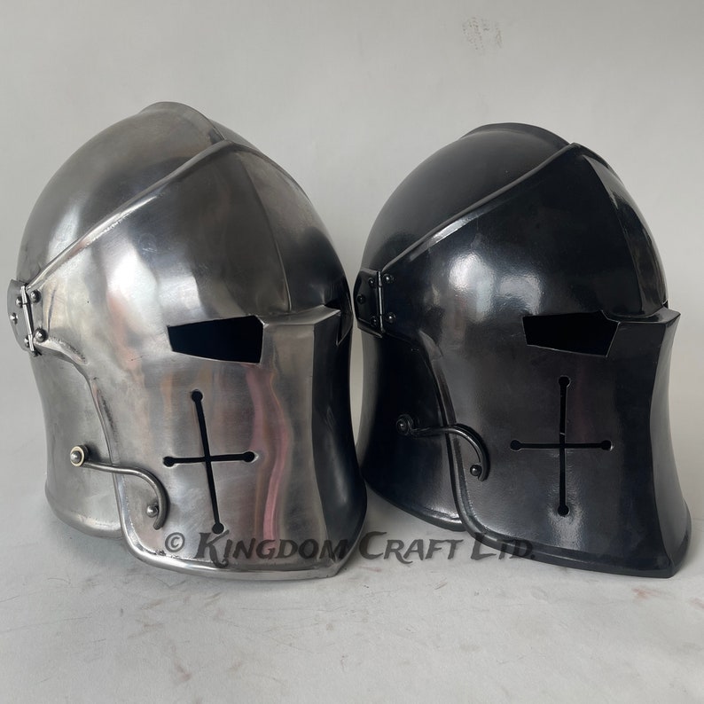 Medieval Barbute Knight Helmet Fully Functional Gift for Him - Etsy
