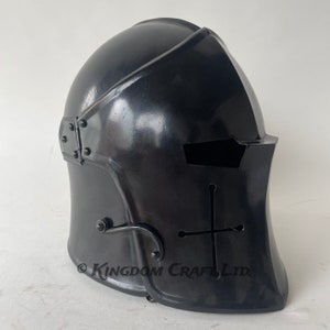 Medieval Barbute Knight Helmet Fully Functional Gift for Him - Etsy