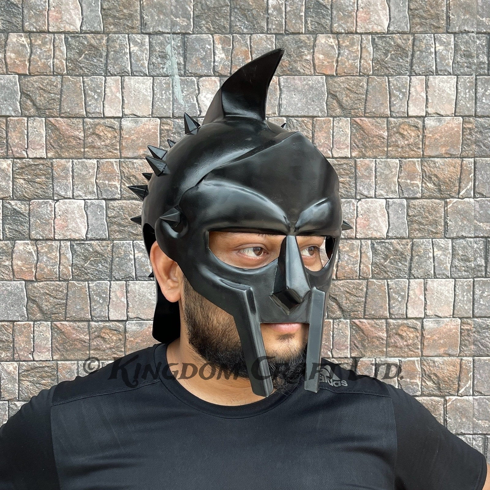 Black Edition Maximus Gladiator Helmet Russell Crowe Helmet With ...