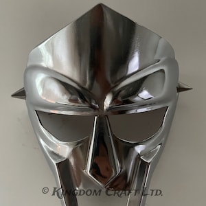 MF DOOM Mad-villain Mask Steel Face Armor Hand Forged Mask - Etsy
