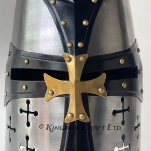 Special Edition Crusader Templar Knight Helmet With Free Wooden Stand ...