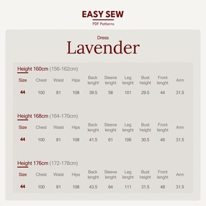 Lavender Dress Digital Pattern Pdf | EU 44 | XL | RUS 50 | Instant ...