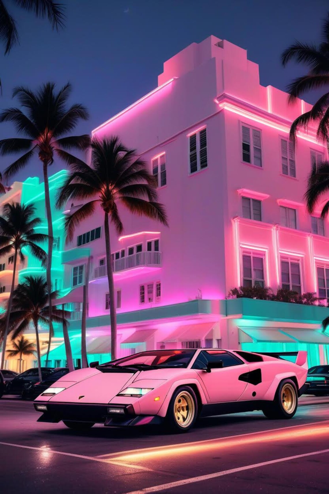Miami Vibes Wall Art - Etsy