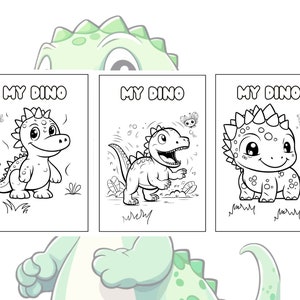 Digital Printing, Coloring Page, Kids, Dinosaurus - Etsy