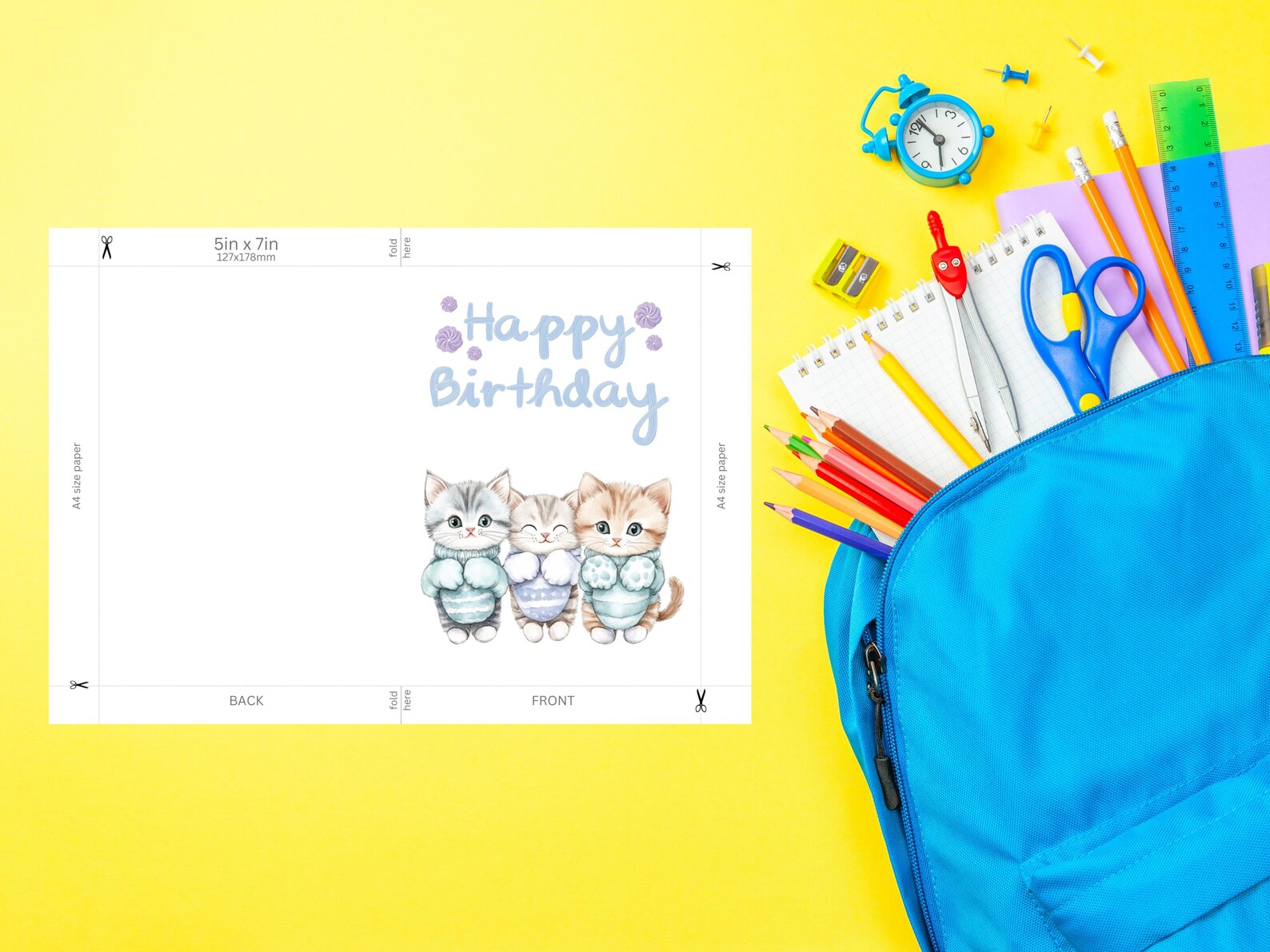 Printable Nursery Rhymes Birthday Card, Digital Card, Instant Download ...