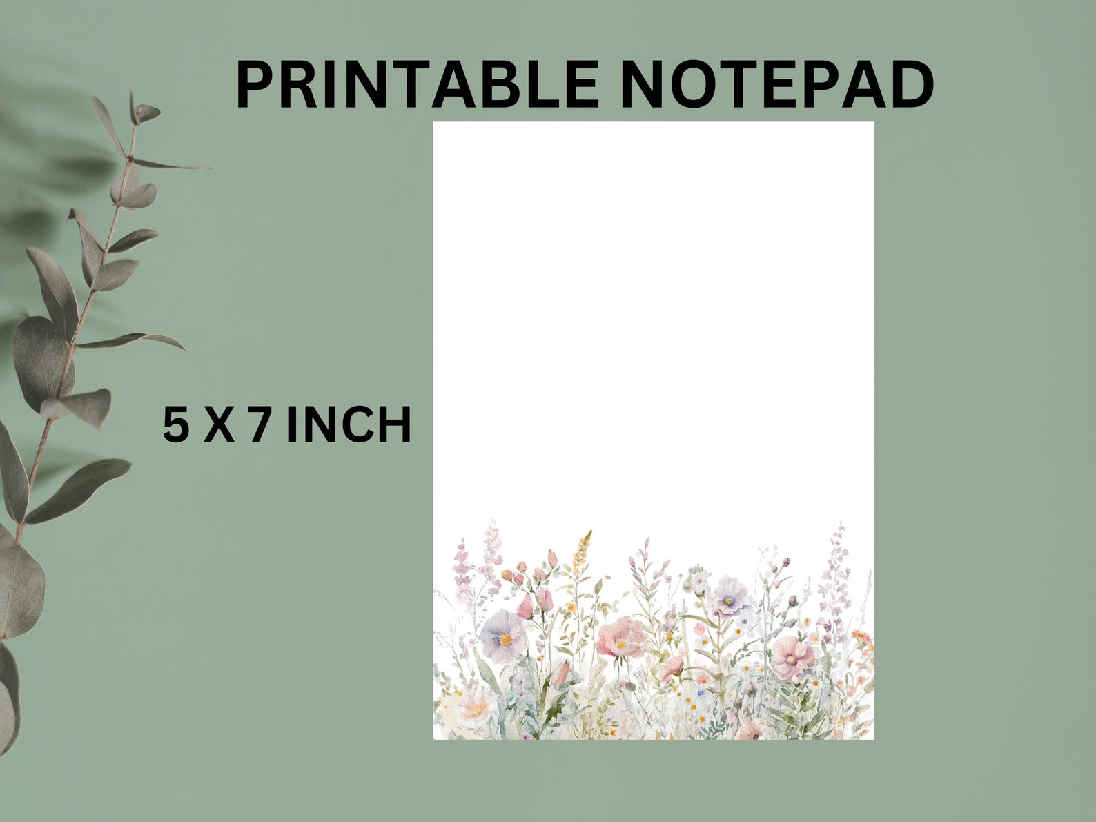 Printable Notepad, Printable Writing Letter, Lined Paper, Unlined Paper ...