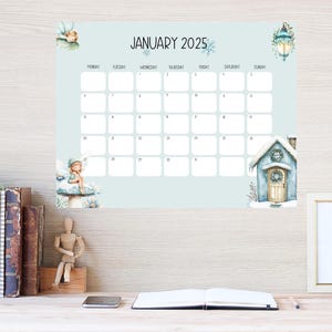 Printable Calendar 2025, Cute Calendar for January, School Calendar ...