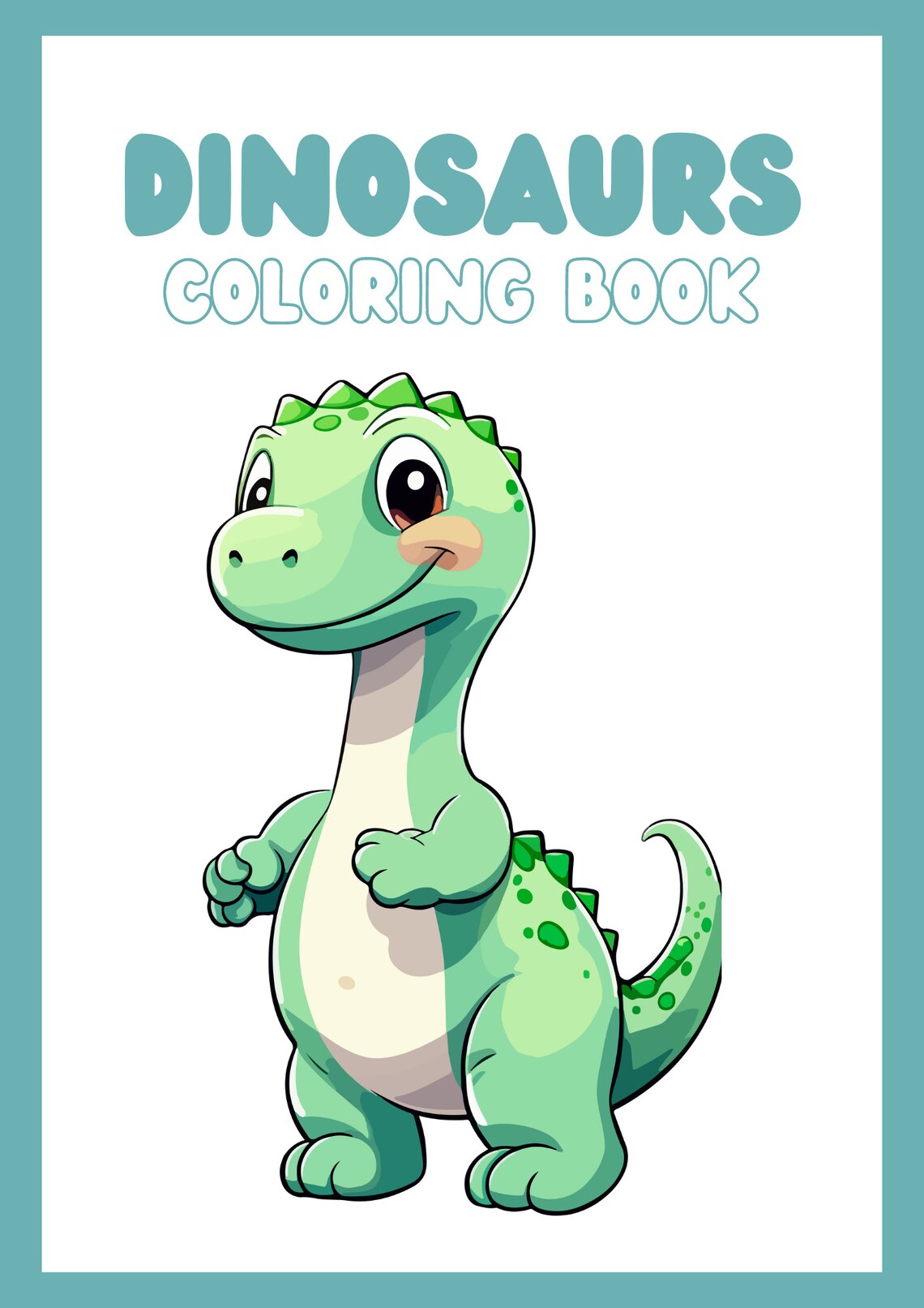Digital Printing, Coloring Page, Kids, Dinosaurus - Etsy