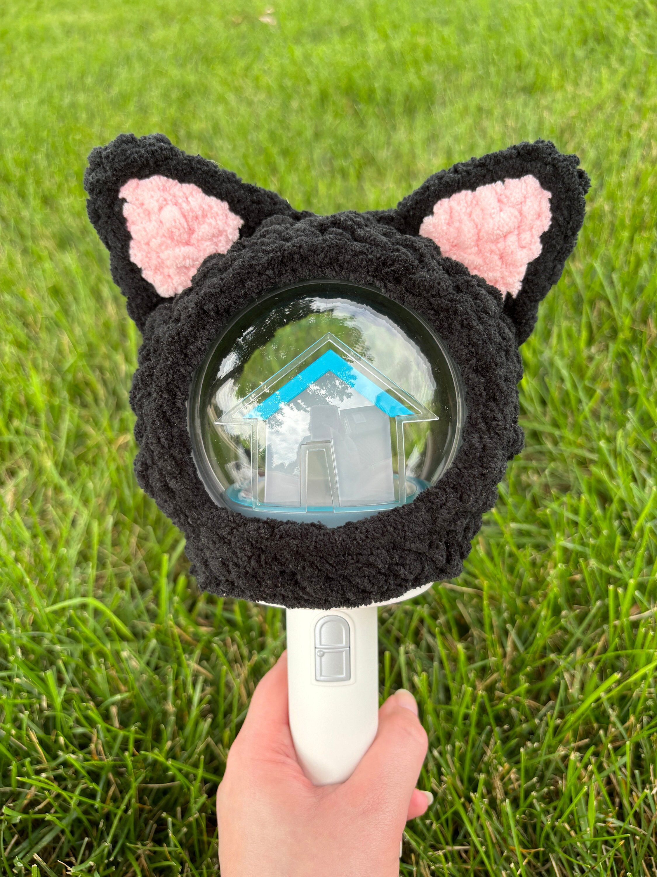 BOYNEXTDOOR Taesan Black Cat Crochet Lightstick Cover - Etsy