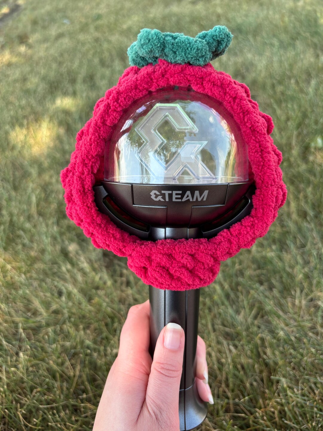 Andteam &TEAM Nicholas Strawberry Crochet Lightstick Cover - Etsy