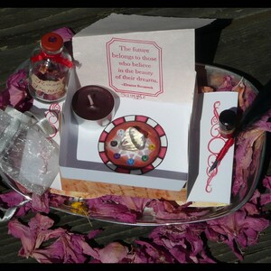 FIRE Element MAGIC Spell Kit, FAIRY Crystal, Travel Spell Kit, Pagan ...