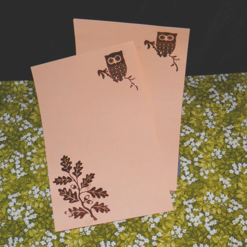 OWL SPELL Magic Parchment SPIRIT Animal Totem Brown Pagan | Etsy