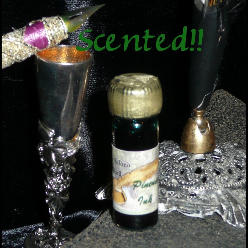 MAGIC INK, Pine SCENTED Green, for Quill Pens, Feather Pens, Spell ...