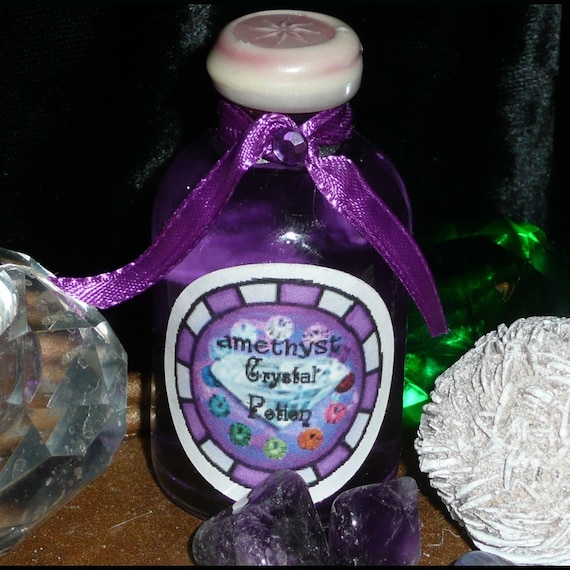 AMETHYST POTION for Protection Calm Mind Mystic Glamour | Etsy