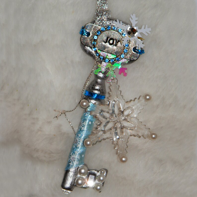 FAIRY KEY JOY Winter Embelleshed Magic Tool With Organza Bag | Etsy