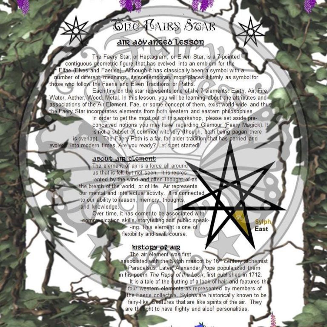 AIR **BUNDLE** - Fairy Star Lesson 2 Air Element + BLAST Spell ...