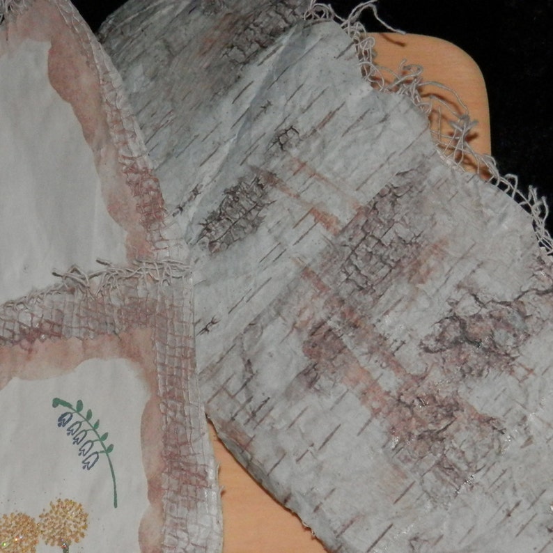 BIRCH Bark SPELL SCROLL Magic Parchment Aged Paper Fairy - Etsy