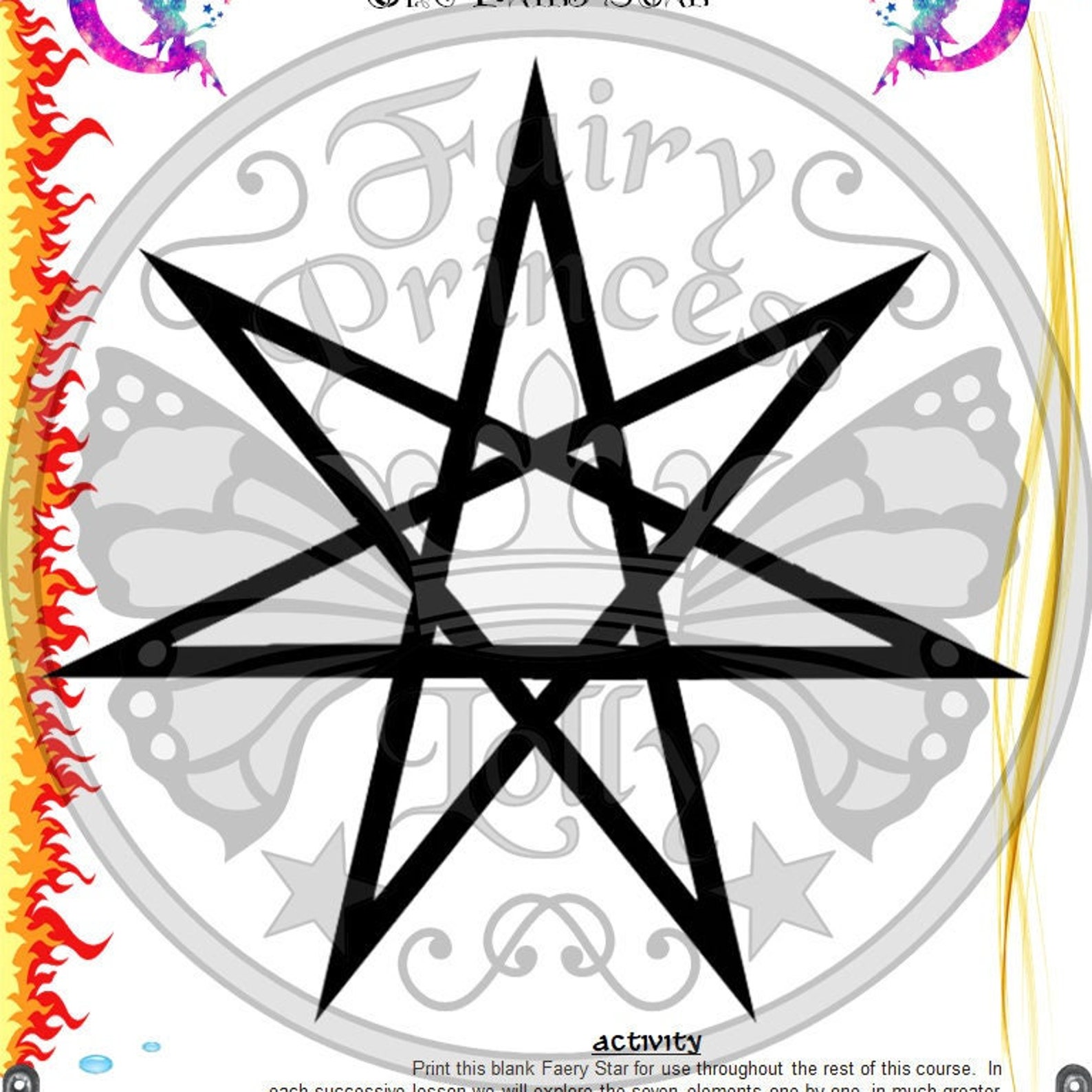 FAIRY STAR History & Overview Lesson 1 Build Elemental - Etsy