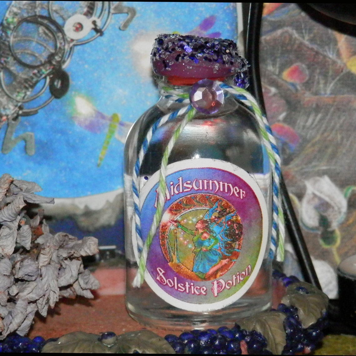 MIDSUMMER Solstice POTION Handmade NATURAL Rain Water, Fairy, Pagan ...