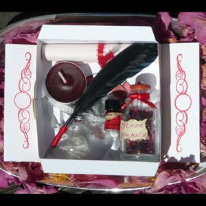 FIRE Element MAGIC Spell Kit, FAIRY Crystal, Travel Spell Kit, Pagan ...