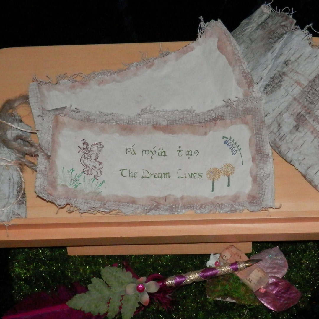 BIRCH Bark SPELL SCROLL Magic Parchment, Aged Paper, Fairy, Pagan ...