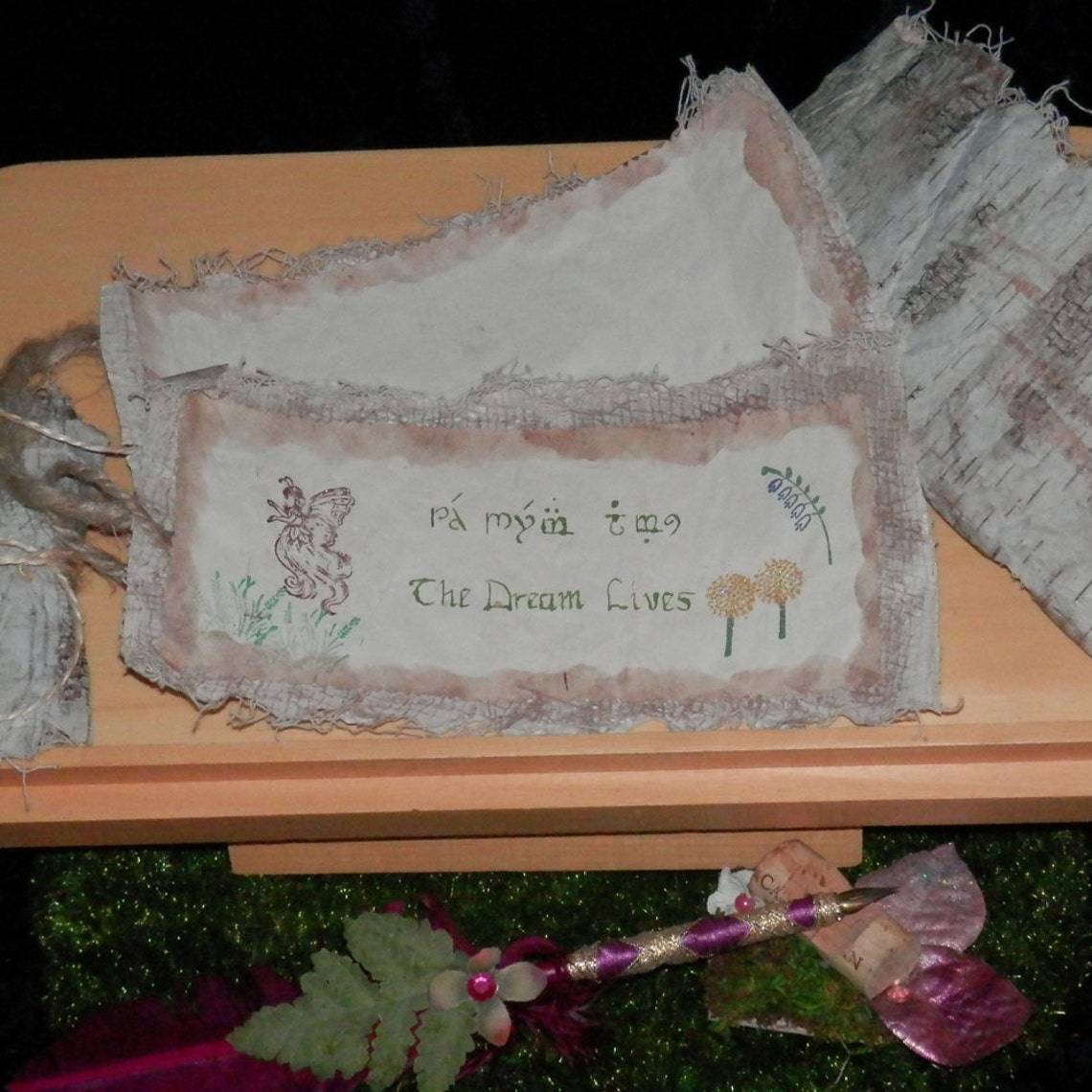 BIRCH Bark SPELL SCROLL Magic Parchment Aged Paper Fairy - Etsy