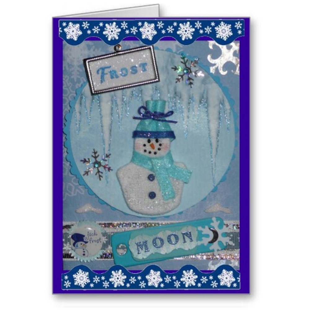 FROST Moon JANUARY Note Card 12 FAIRY Moons Pagan Wicca | Etsy