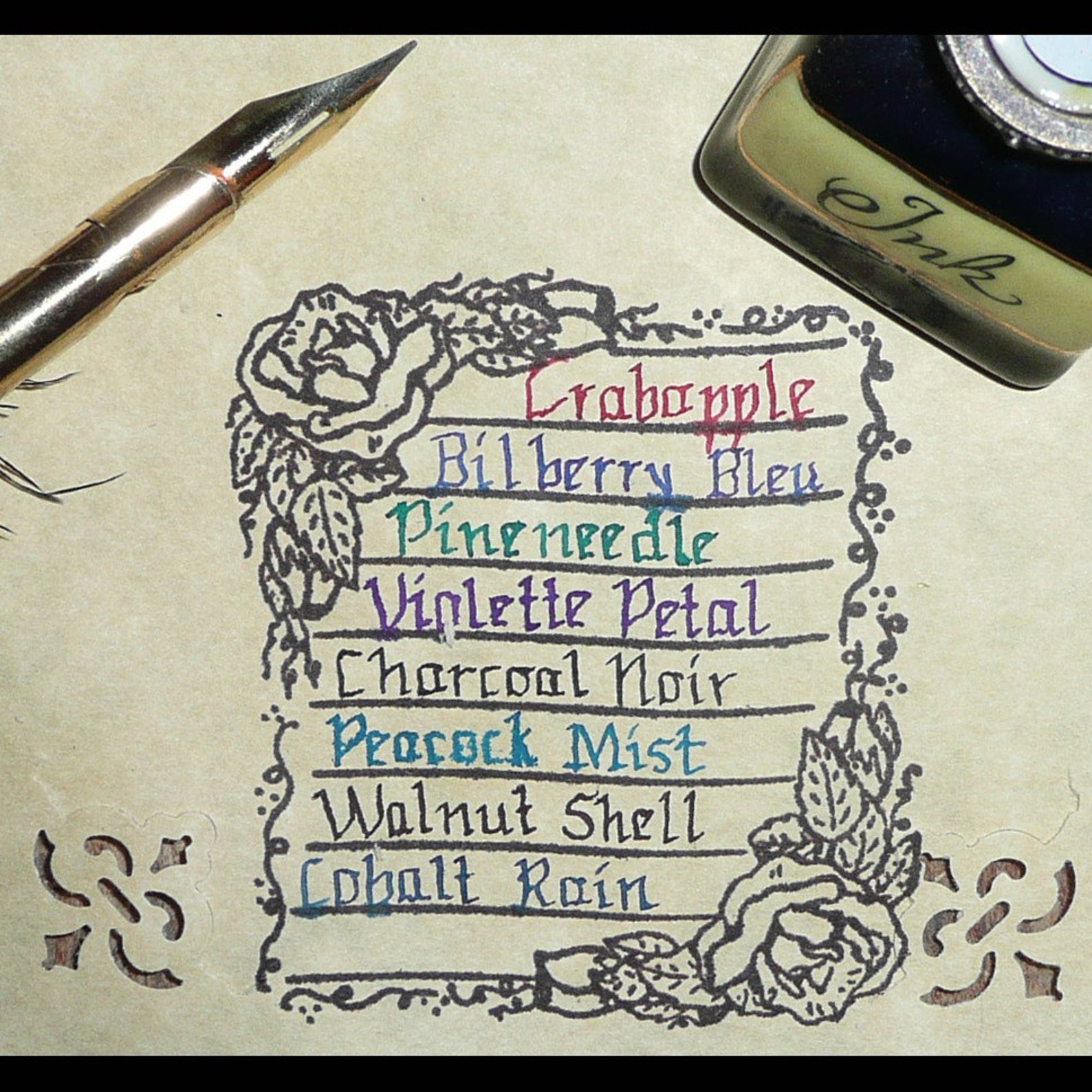 BLACK Void Spell MAGIC Parchment Element Magic Fairy Pagan - Etsy