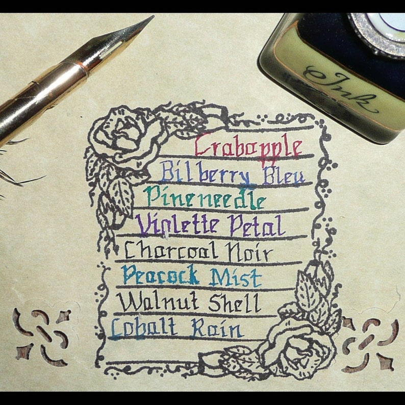 BLACK Void Spell MAGIC Parchment Element Magic Fairy Pagan - Etsy