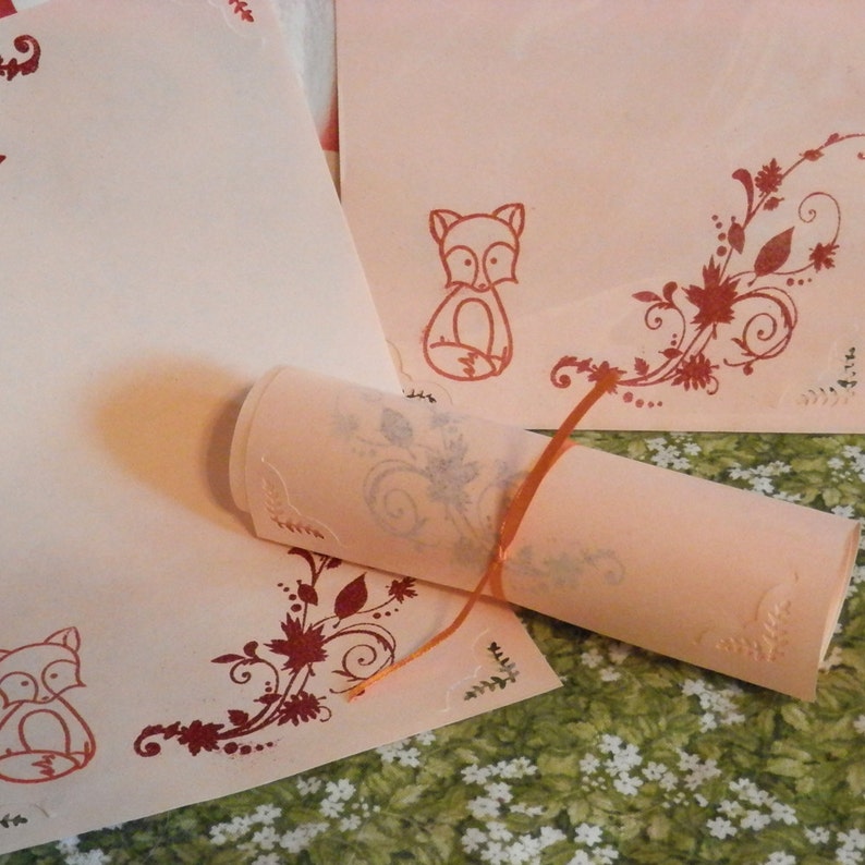 FOX TOTEM Spell Magic Parchment Kitsune SPIRIT Animal Peach - Etsy