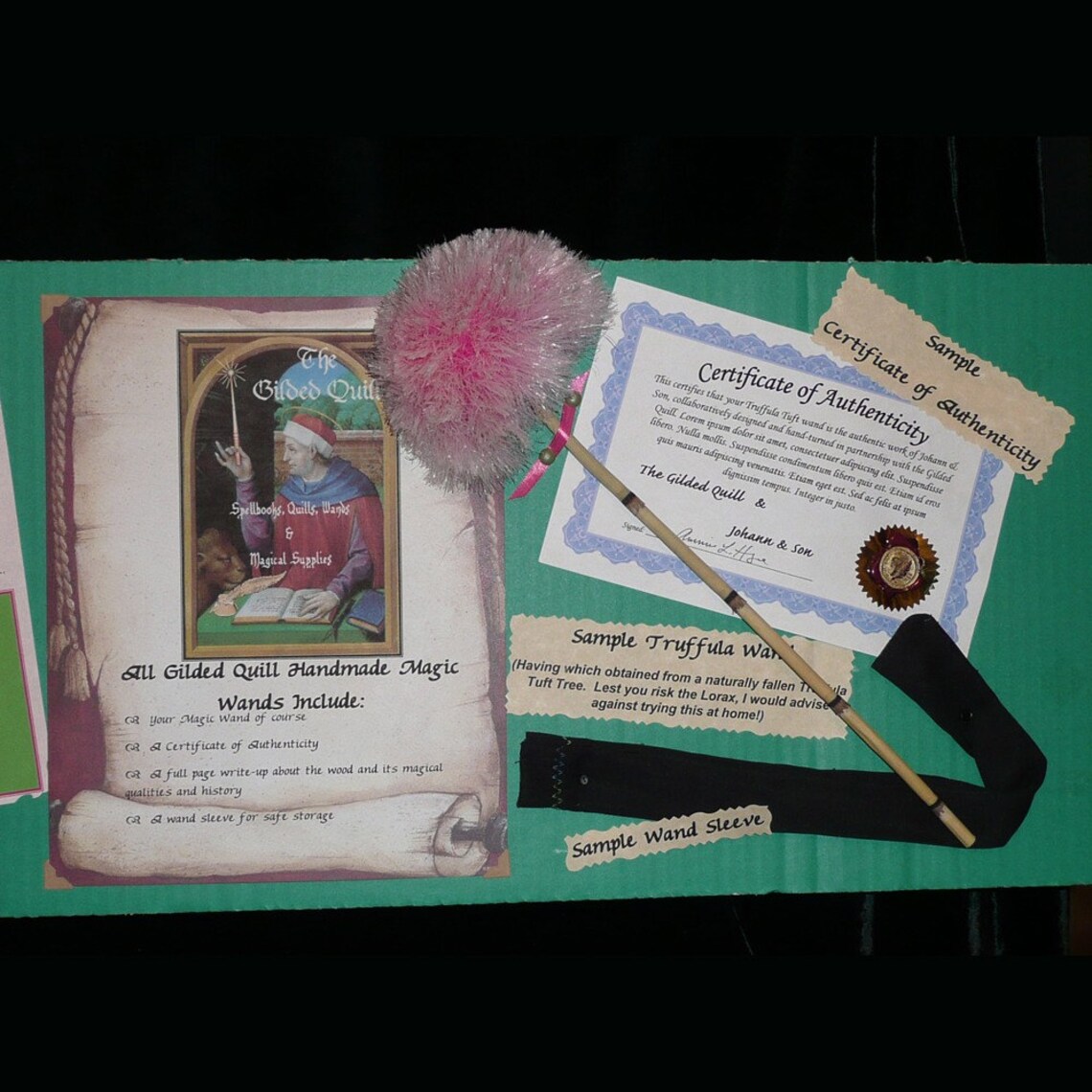 LACEWOOD MAGIC Wand GOOD News - Divination - Fate, Pagan, Wicca, Wizard ...