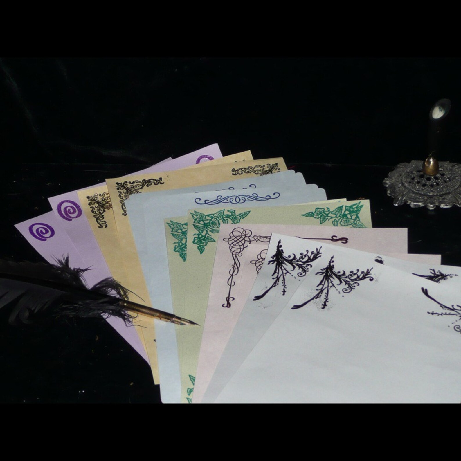 BLACK Void Spell MAGIC Parchment Element Magic Fairy Pagan - Etsy