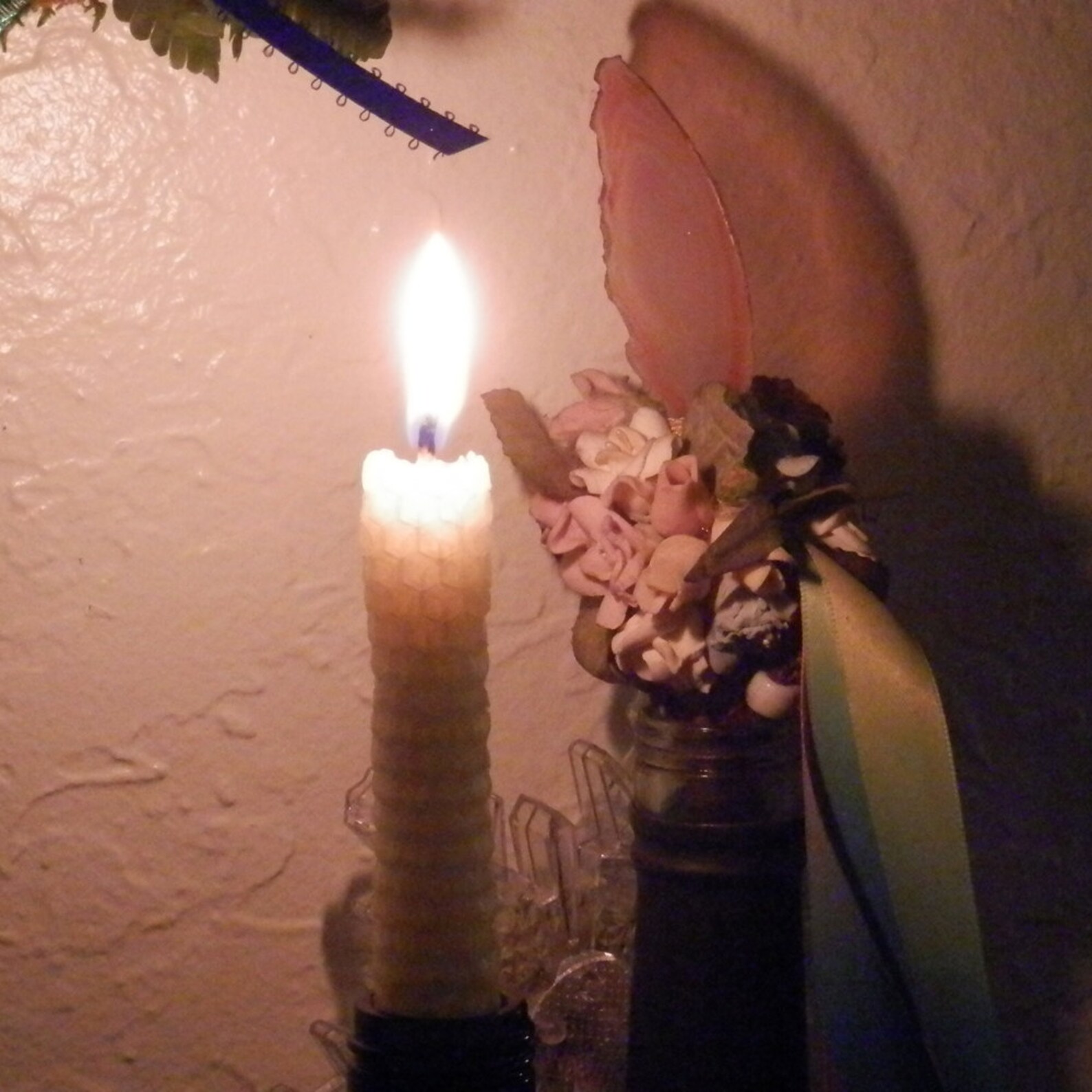Inscribed SPELL CANDLE WATER (undine) Faerie, Natural Beeswax, Hand ...