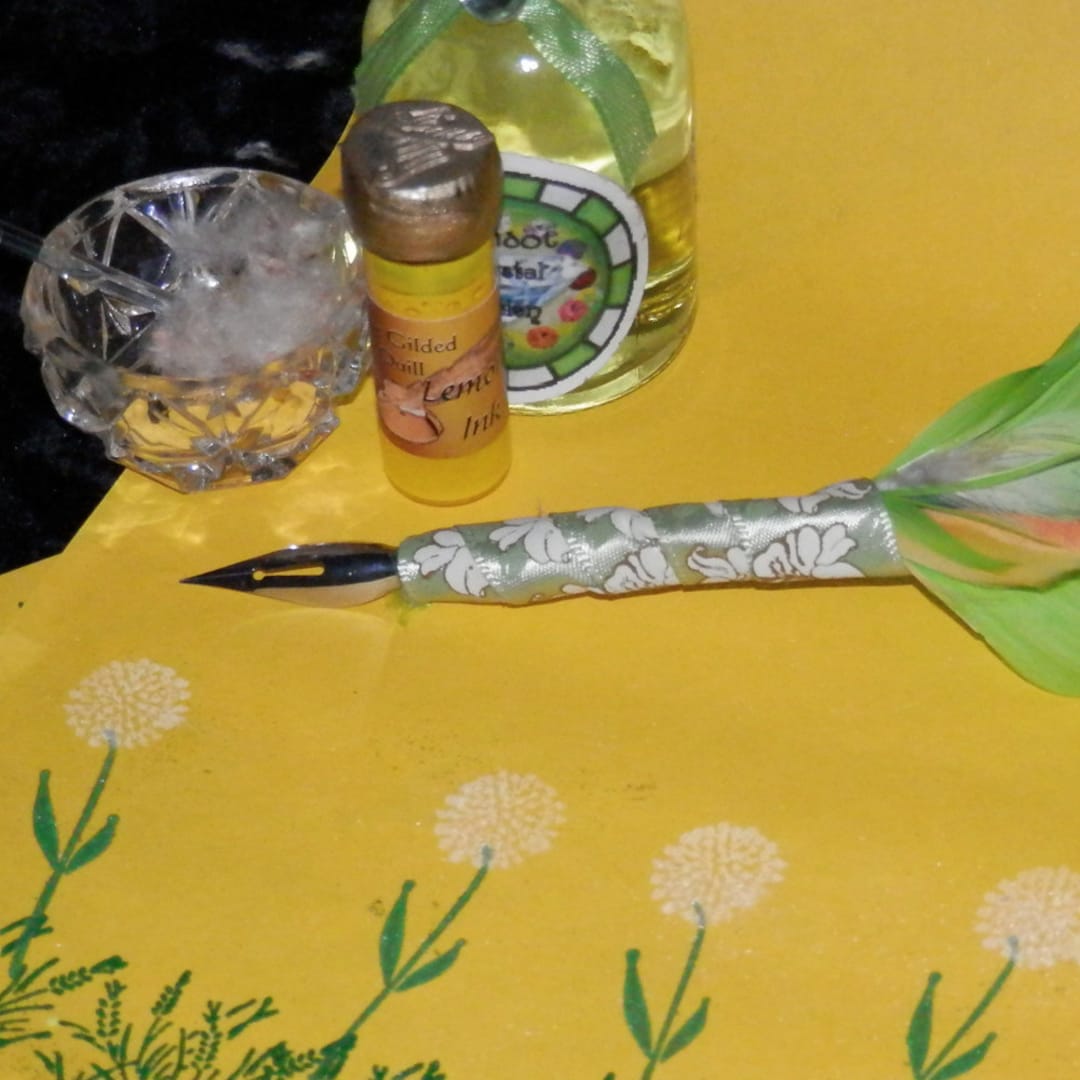 DANDELION Flower MAGIC Spell Parchment BRIGHT Yellow, Pagan, Fairy ...