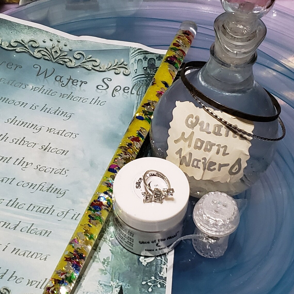 SILVER Water SPELL Page, Instant Download Fairy Glamerie, Book of ...