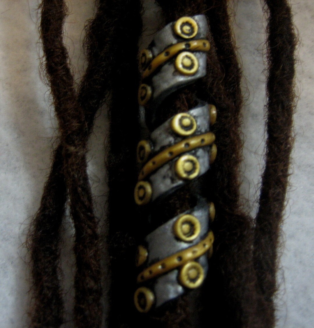 Dreadlock Bead Faux Heavy Metal Coil You Choose Hole Size - Etsy