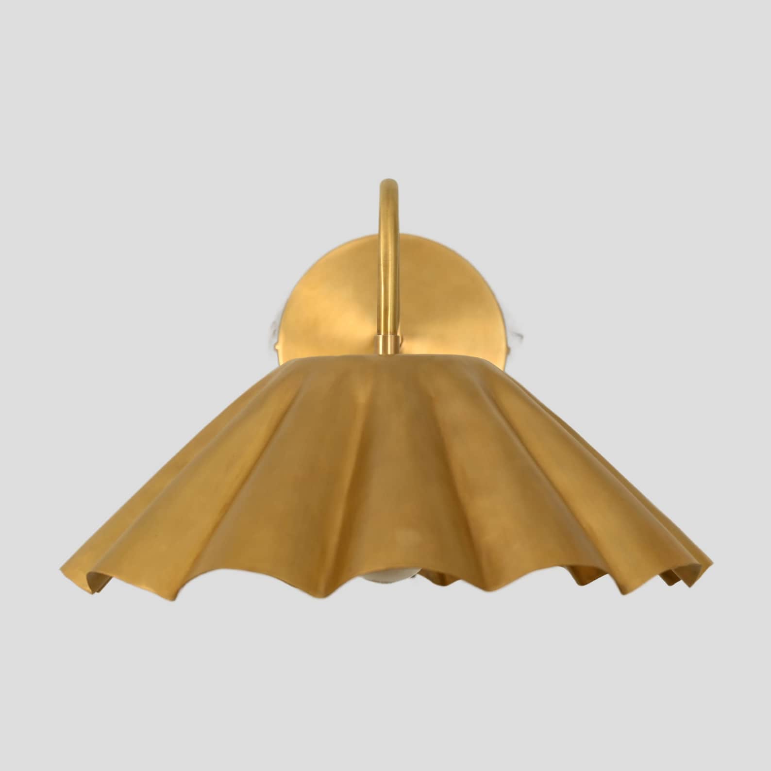 Wall Light Curved Spike Ceiling Light Italian Brass Pendant Handmade ...