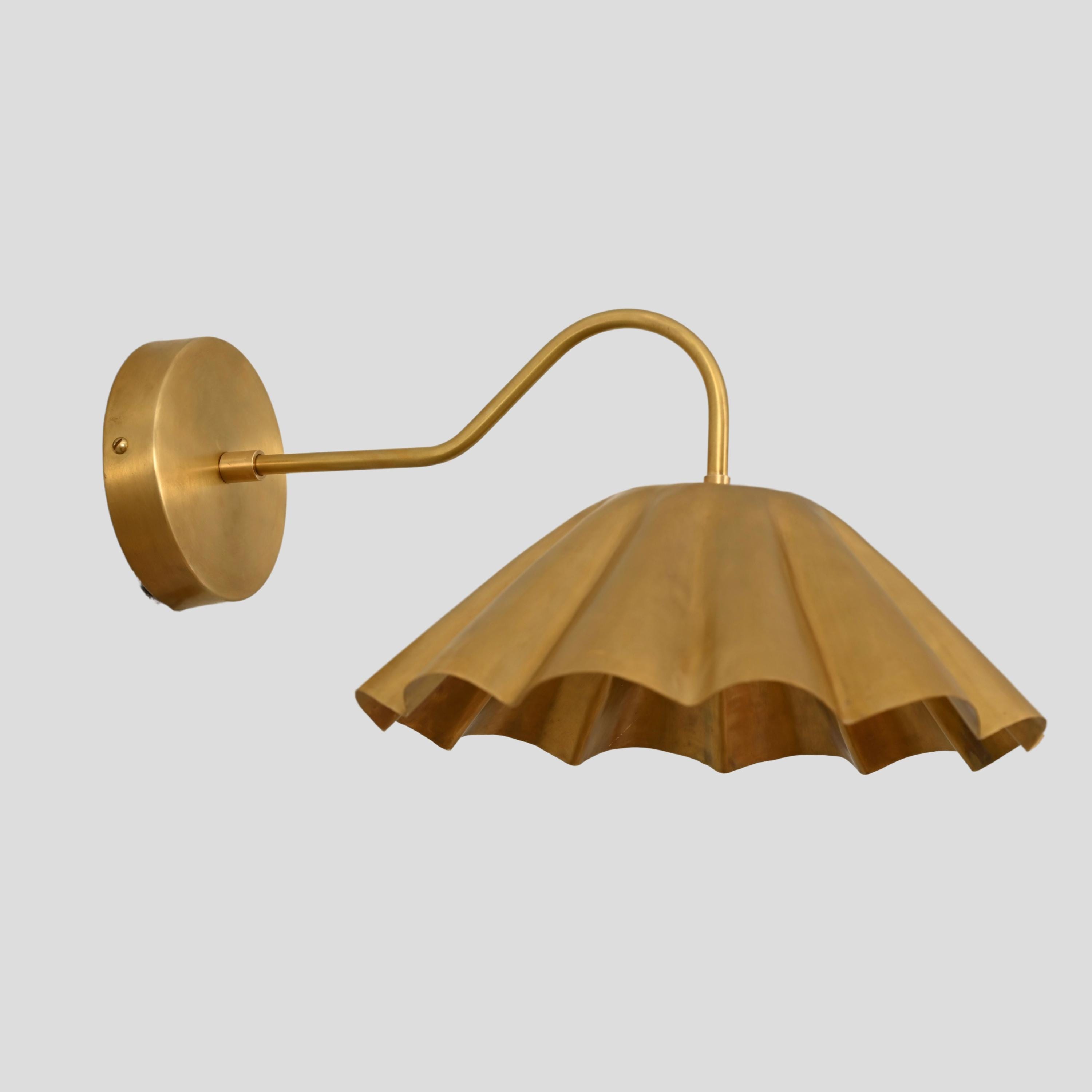 Wall Light Curved Spike Ceiling Light Italian Brass Pendant Handmade ...
