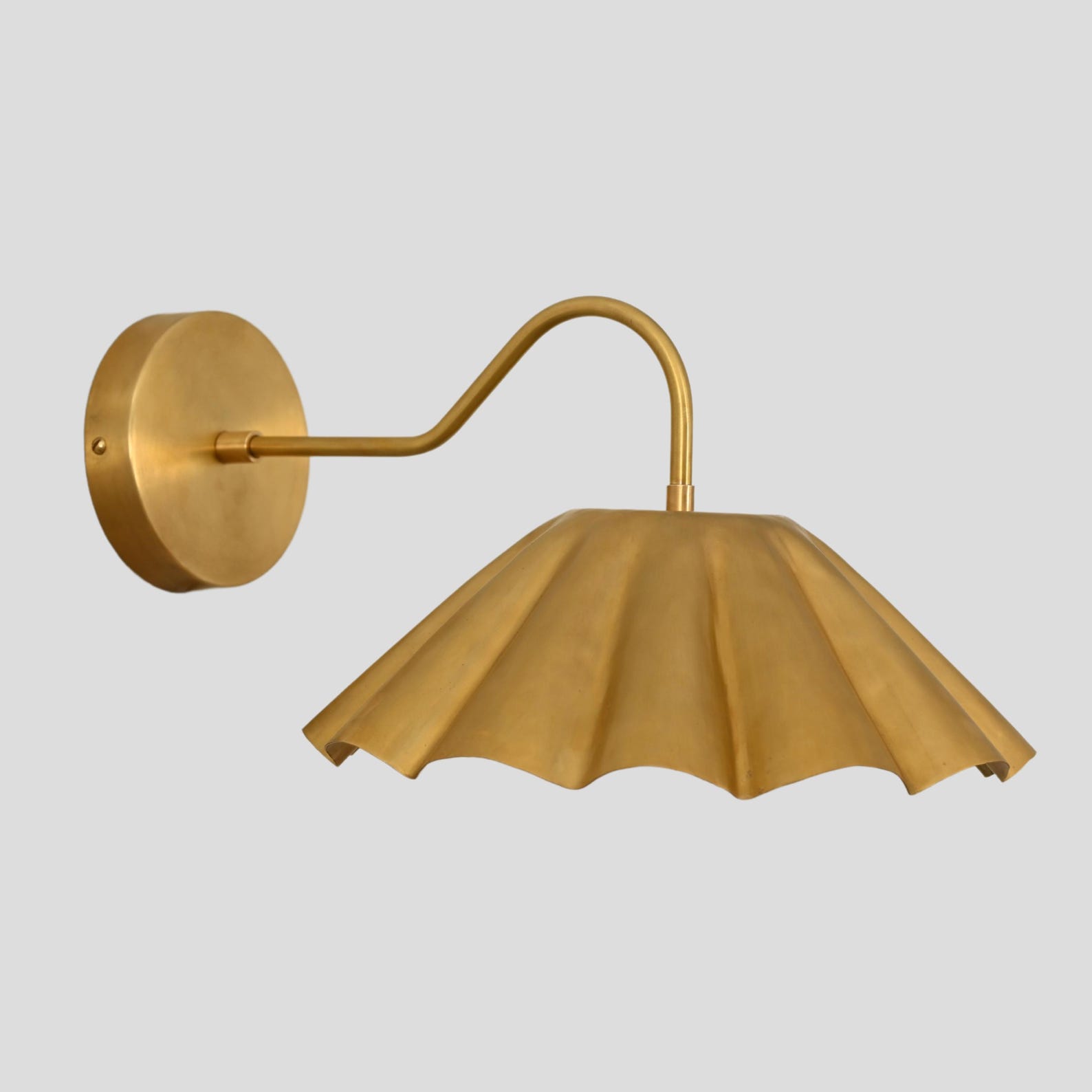 Wall Light Curved Spike Ceiling Light Italian Brass Pendant Handmade ...