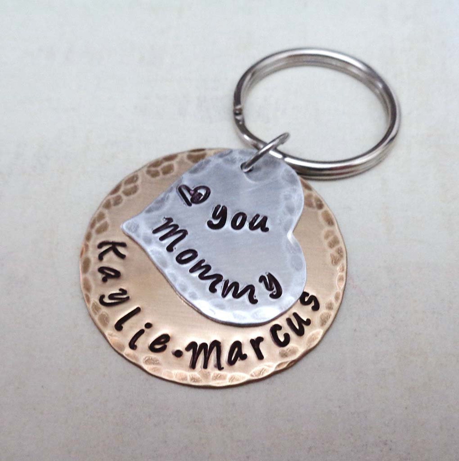 Love You Mommy Keychain Personalized Kids Names Mothers - Etsy