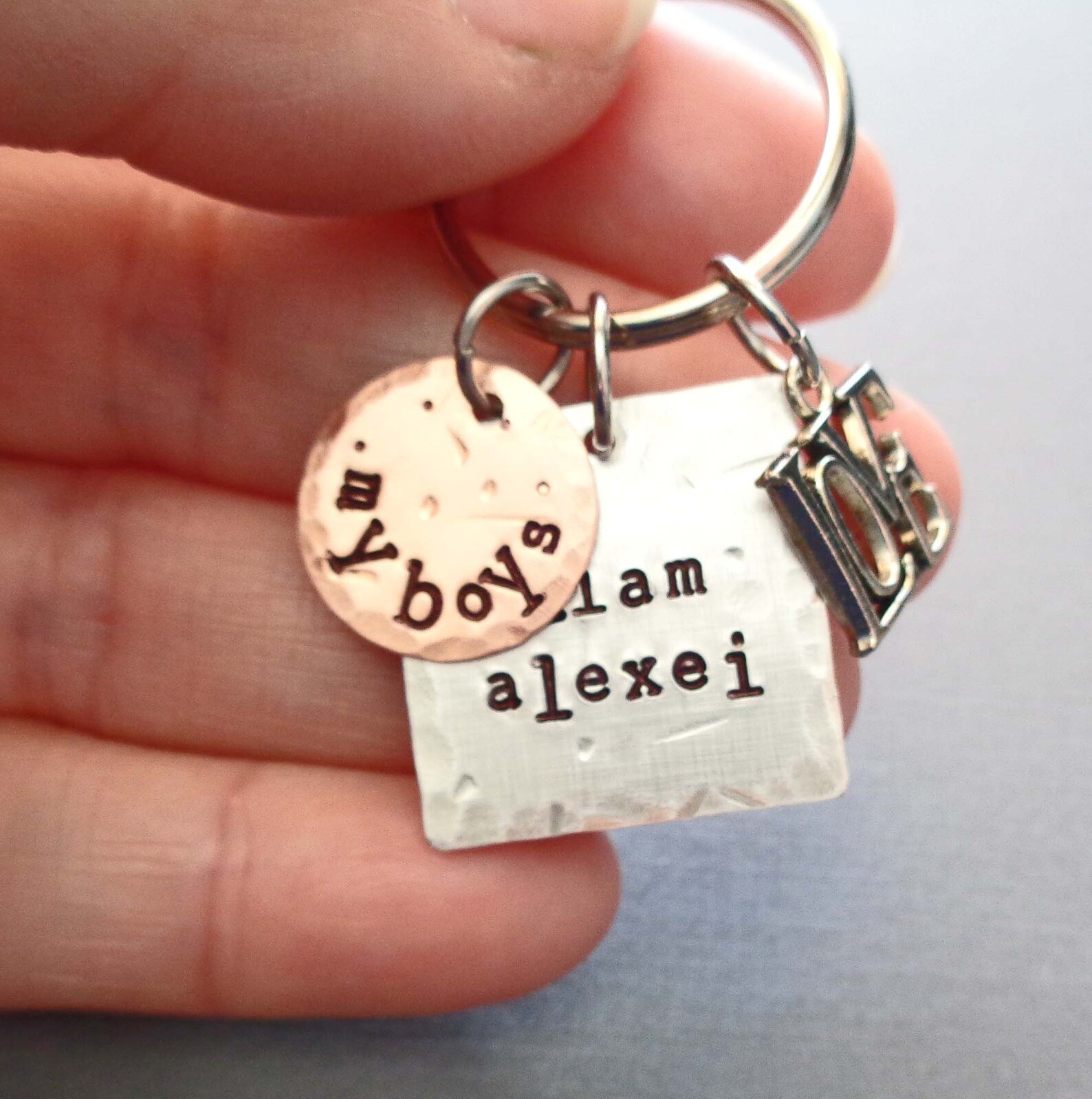 My Boys Keychain Love My Girls Personalized Mom Gift Love - Etsy