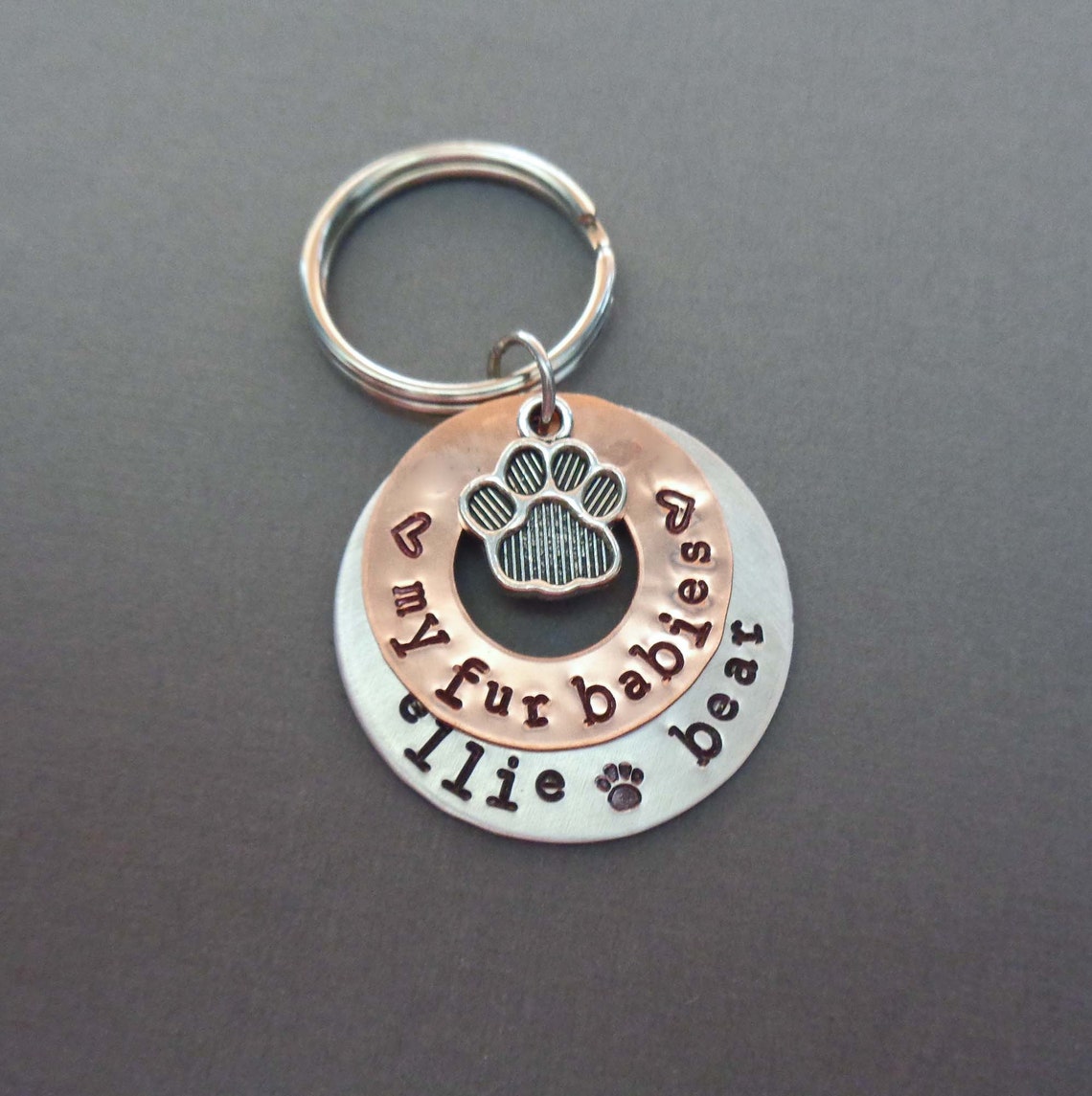Fur Babies Keychain / Personalized Pet Names / Gift for Dog - Etsy