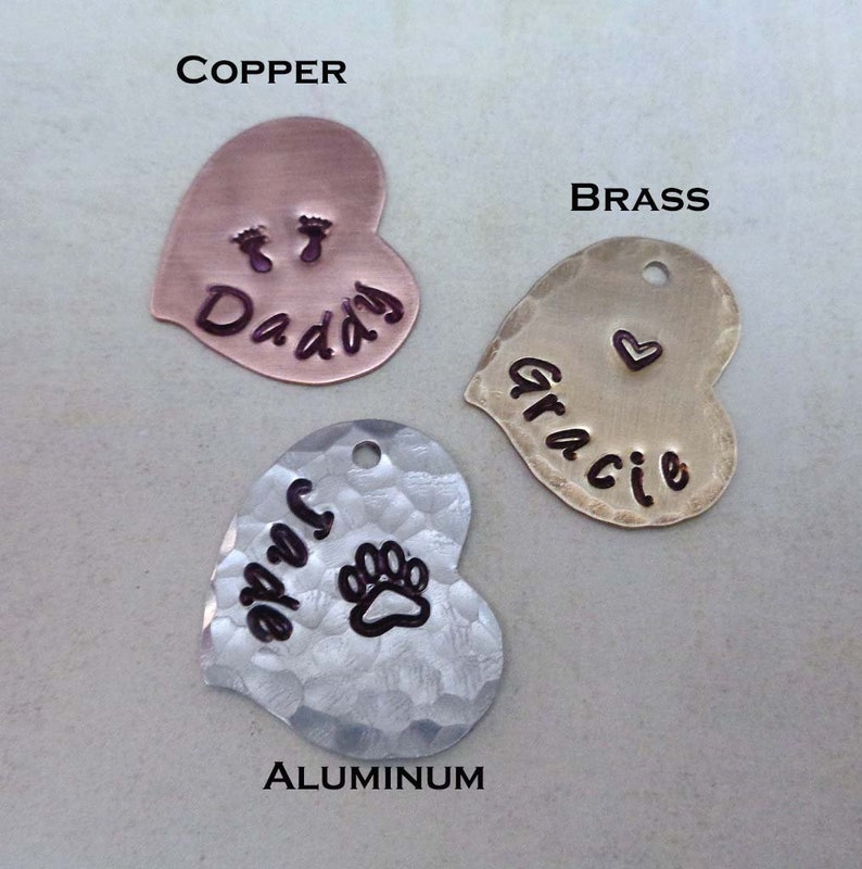 Add-on Personalized Heart Personalized Heart Charm Custom | Etsy