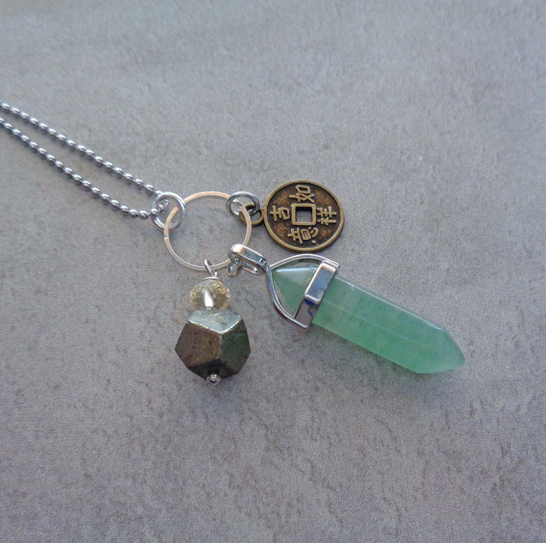Good Luck Gift / Prosperity Abundance Necklace / Wealth Stones - Etsy